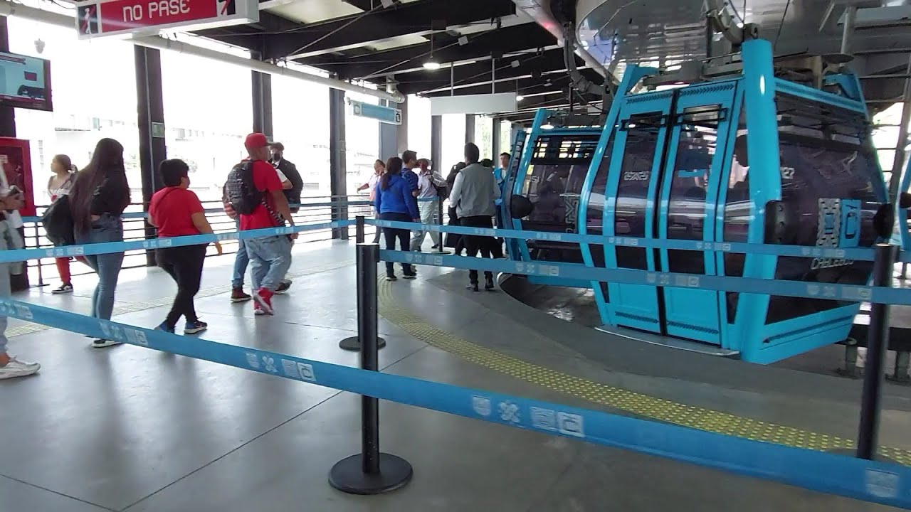 Tomando el TELEFERICO más LARGO del MUNDO - CABLEBUS L2 en Metro Santa ...