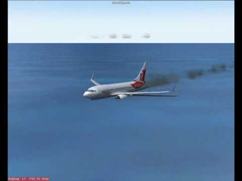 Air Wales Boeing 737 Water Ditch - FS2004 - YouTube
