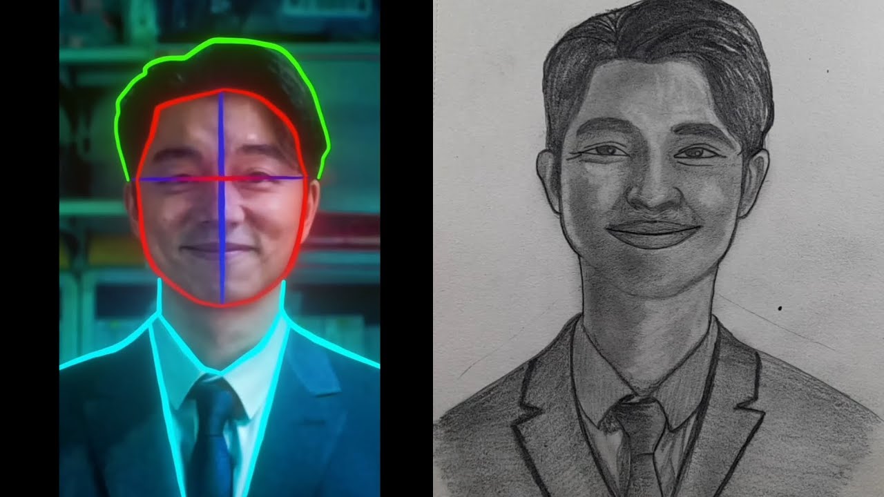 How To Draw Sale's Man From Squid Game 2, Sales Man Drawing Using This ...