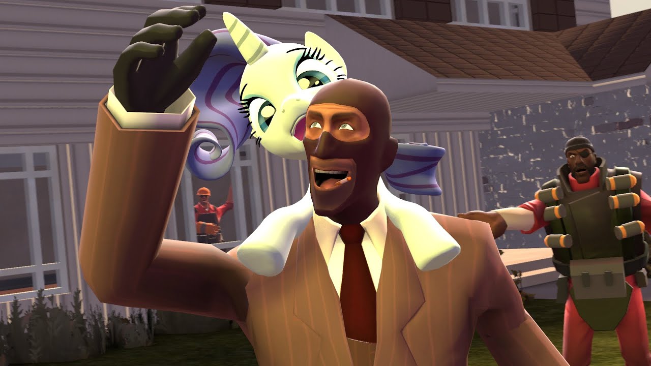 [MLP/TF2/SFM] Spy Meet Rarity - YouTube