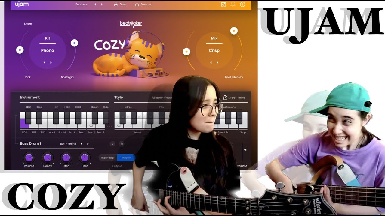 UJAM #Beatmaker - Cozy - Plugin Review and guitar and bass jam ! UJAM ...