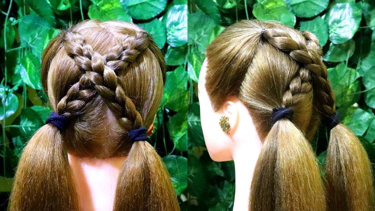 Simple Hairstyle for beginner | Quick Hairstyle | Simple Hairstyle ...