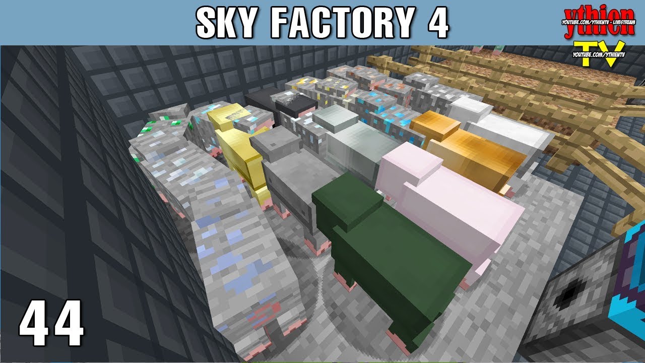 Minecraft Sky Factory 4 44 - Trại Heo Công Nghiệp - YouTube