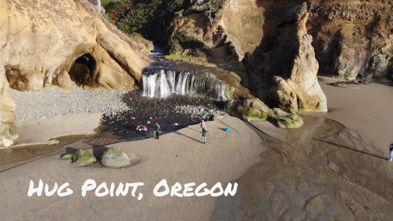 Hug Point, Oregon Coast. Drone (4K) - YouTube