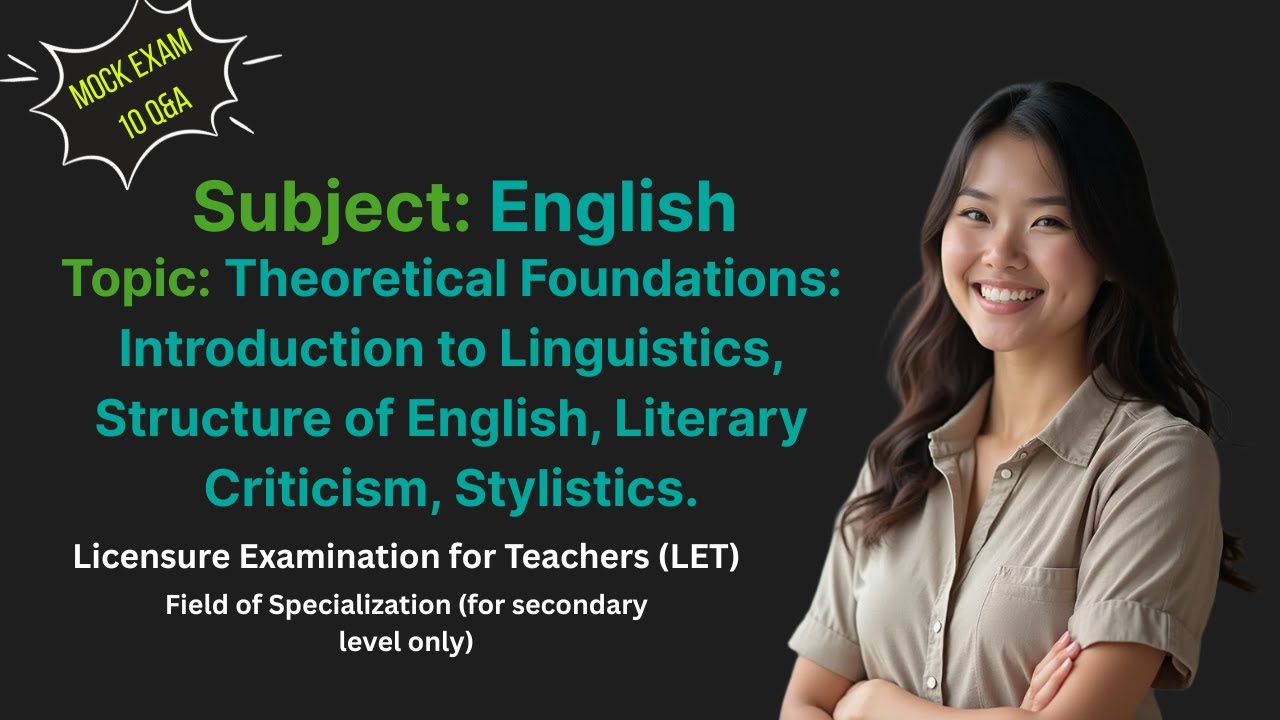 LET English Major Review 2025: Theoretical Foundations (Linguistics ...