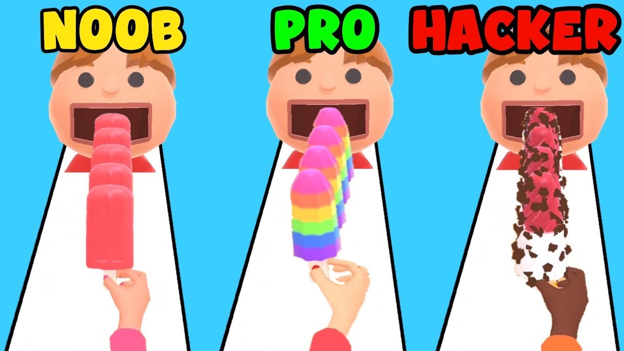 NOOB vs PRO vs HACKER | In Popsicle Stack | B8 Gamer - YouTube