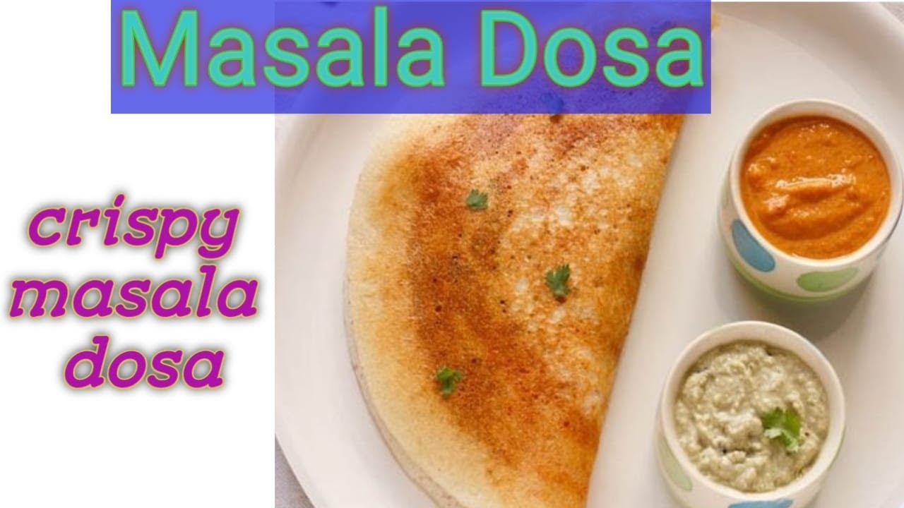 Masala dosa Recipe | How to make masala dosa at home | - YouTube