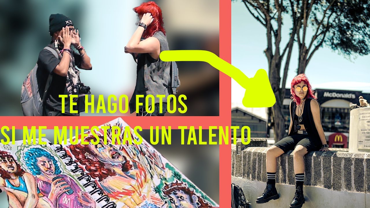 Te hago fotos si me muestras un talento (fotos a desconocidos) - YouTube