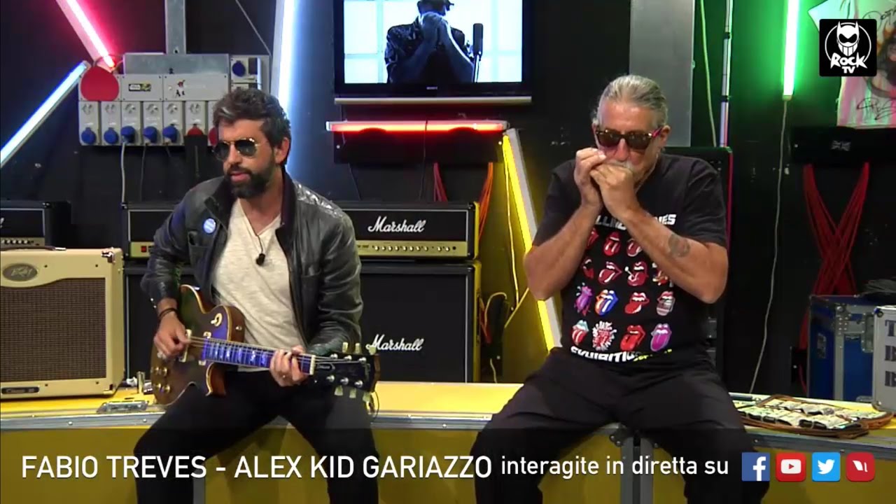 FABIO TREVES E ALEX KID GARIAZZO LIVE SU ROCK TV 🕶🎸📲 - YouTube