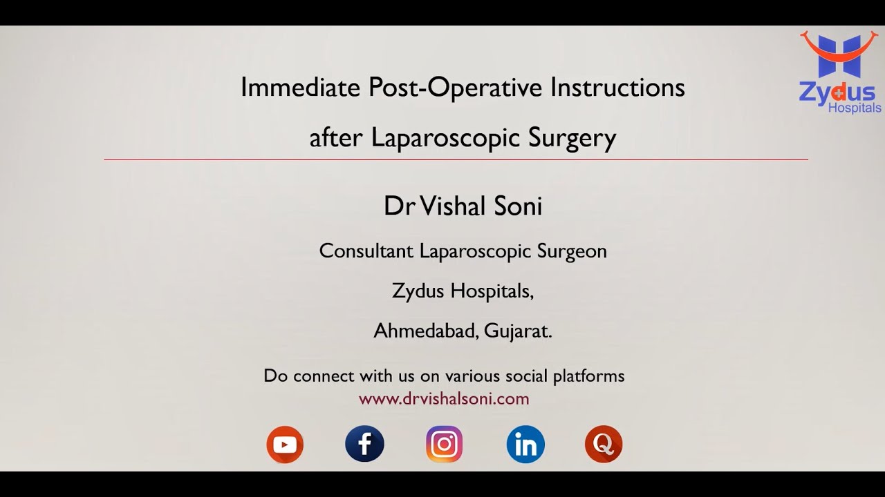 Care after Laparoscopic Surgery - YouTube