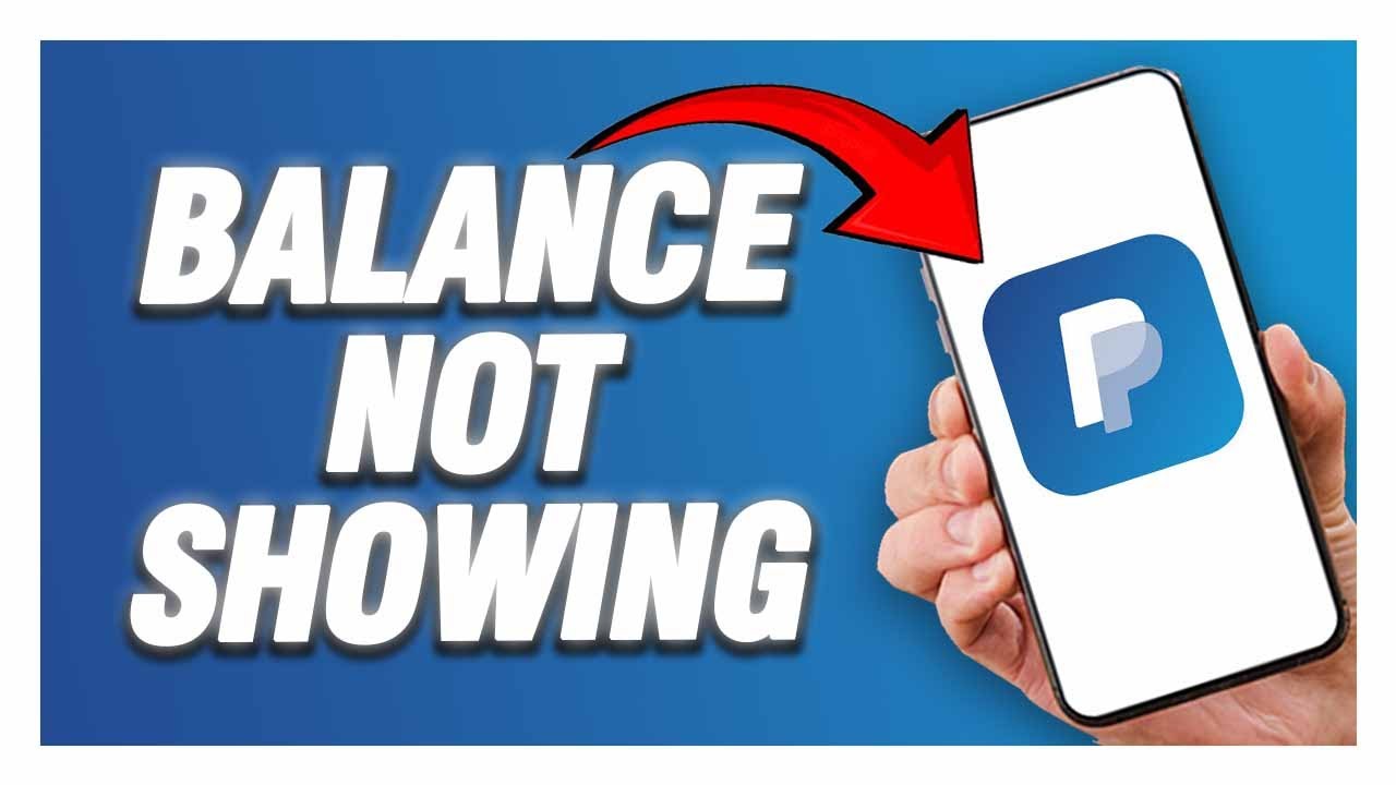 How To PayPal App Balance Not Showing | Working - YouTube