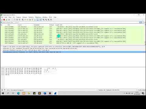 Tutorial capture paket data pada Wireshark - YouTube
