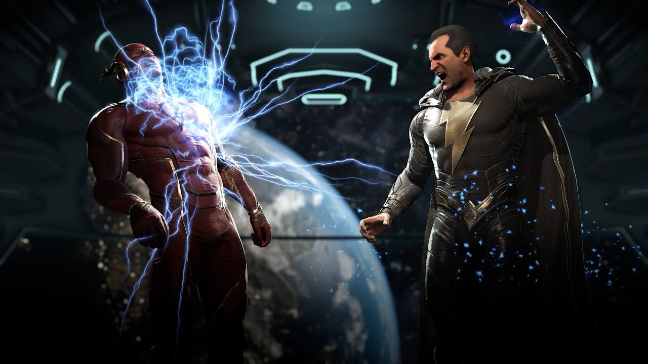 the flash vs black adam - YouTube