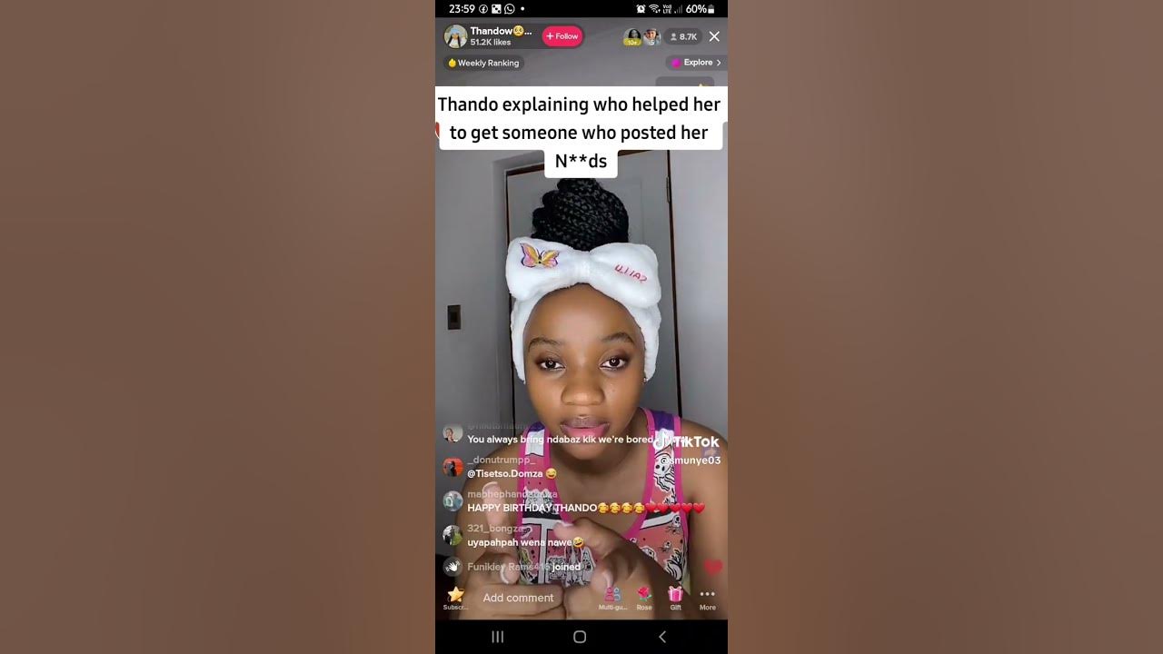Thando explaining who posted her nude pictures ‼️ Please subscribe - YouTube