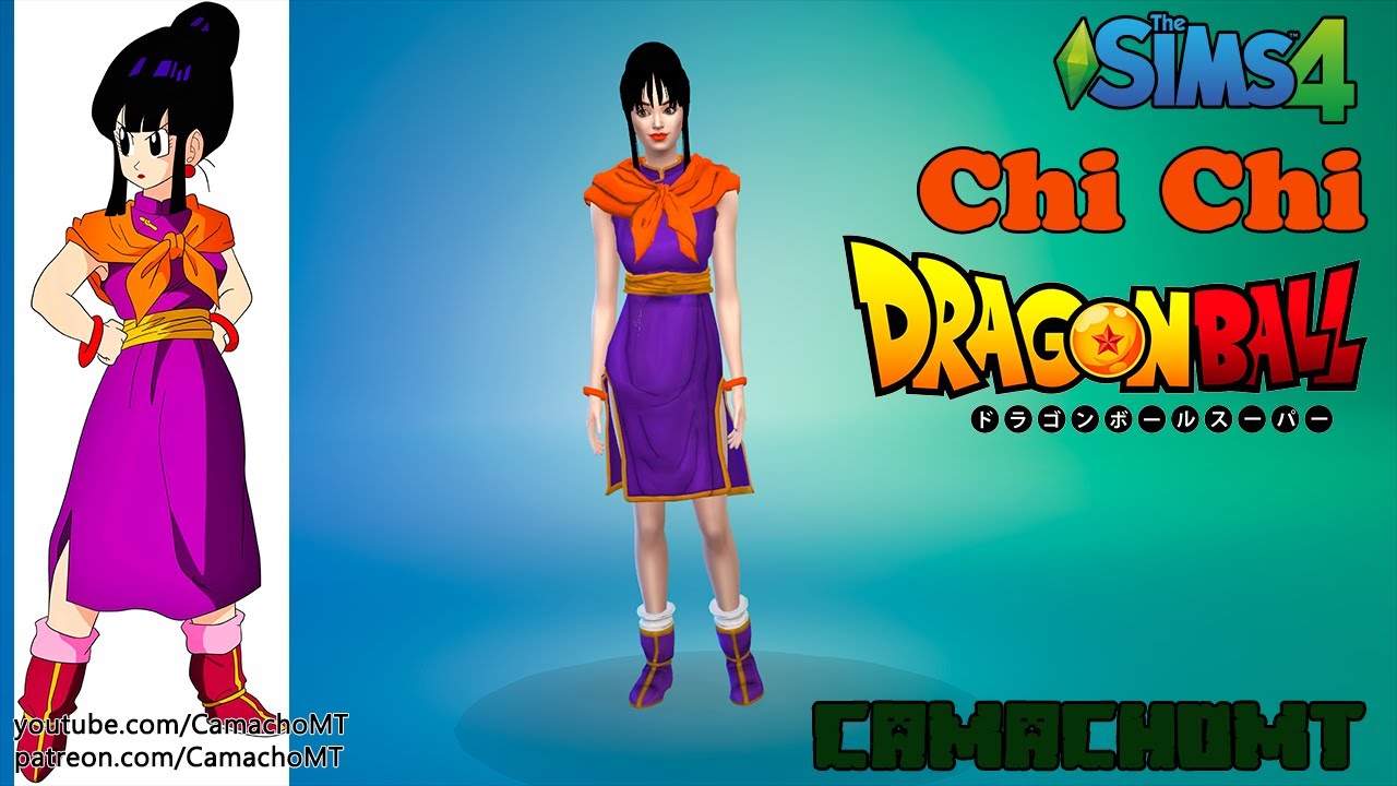 Chi-chi | Dragon Ball | Sims 4 | Descarga + CC - YouTube