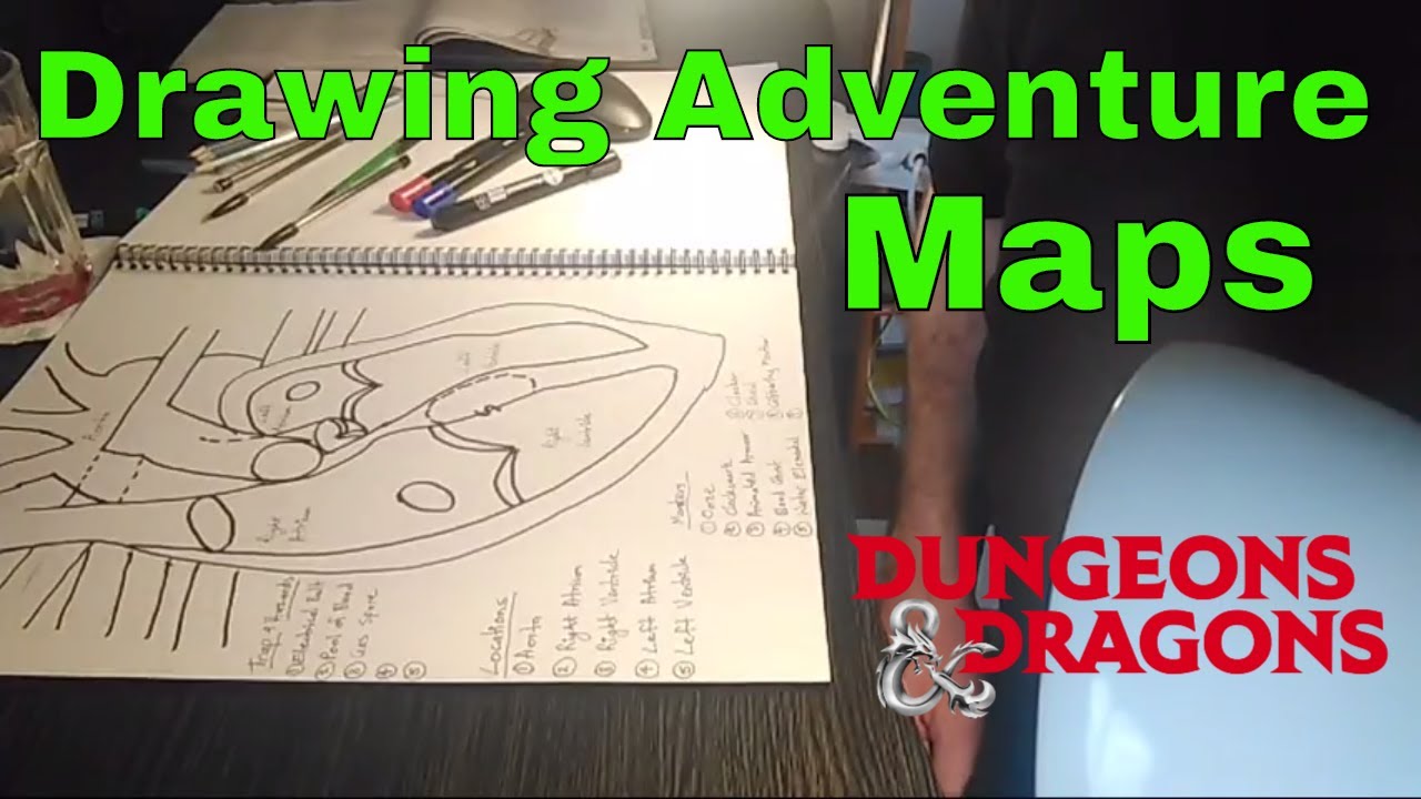 Drawing Adventure Maps Workshop and Live Chat - YouTube