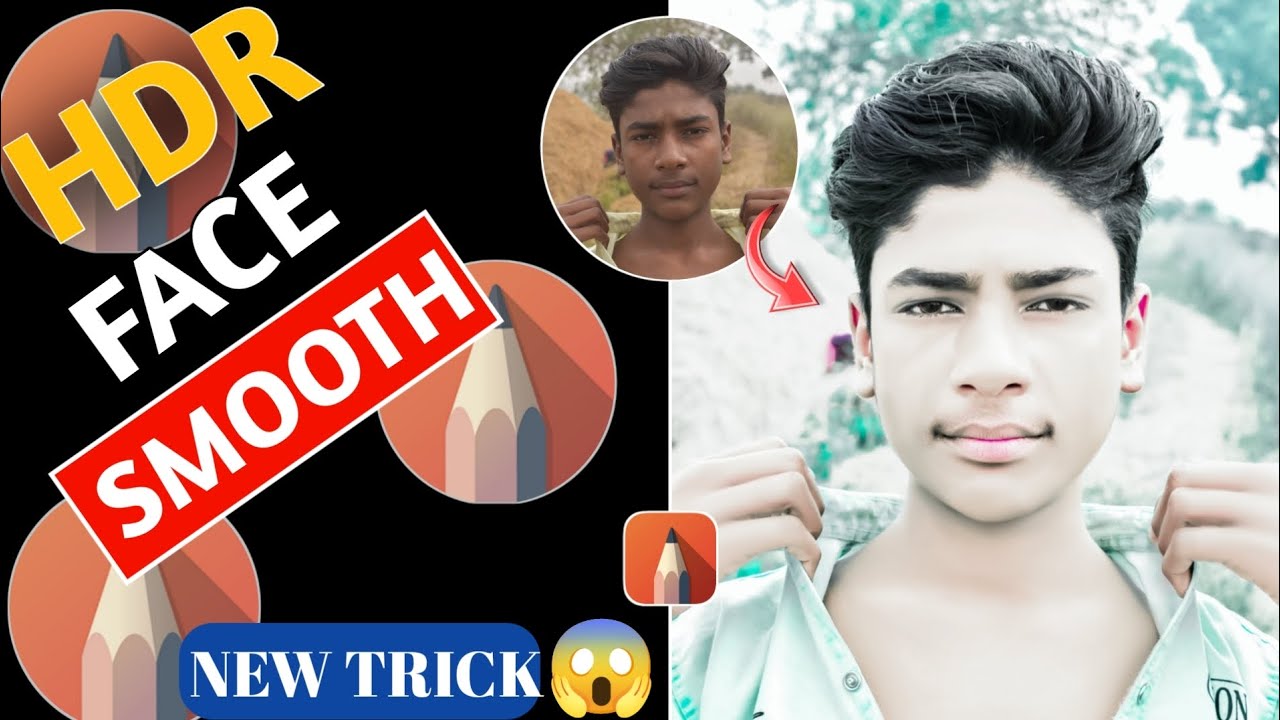 HDR face smooth skin whitening photo editing | lightroom skin face ...