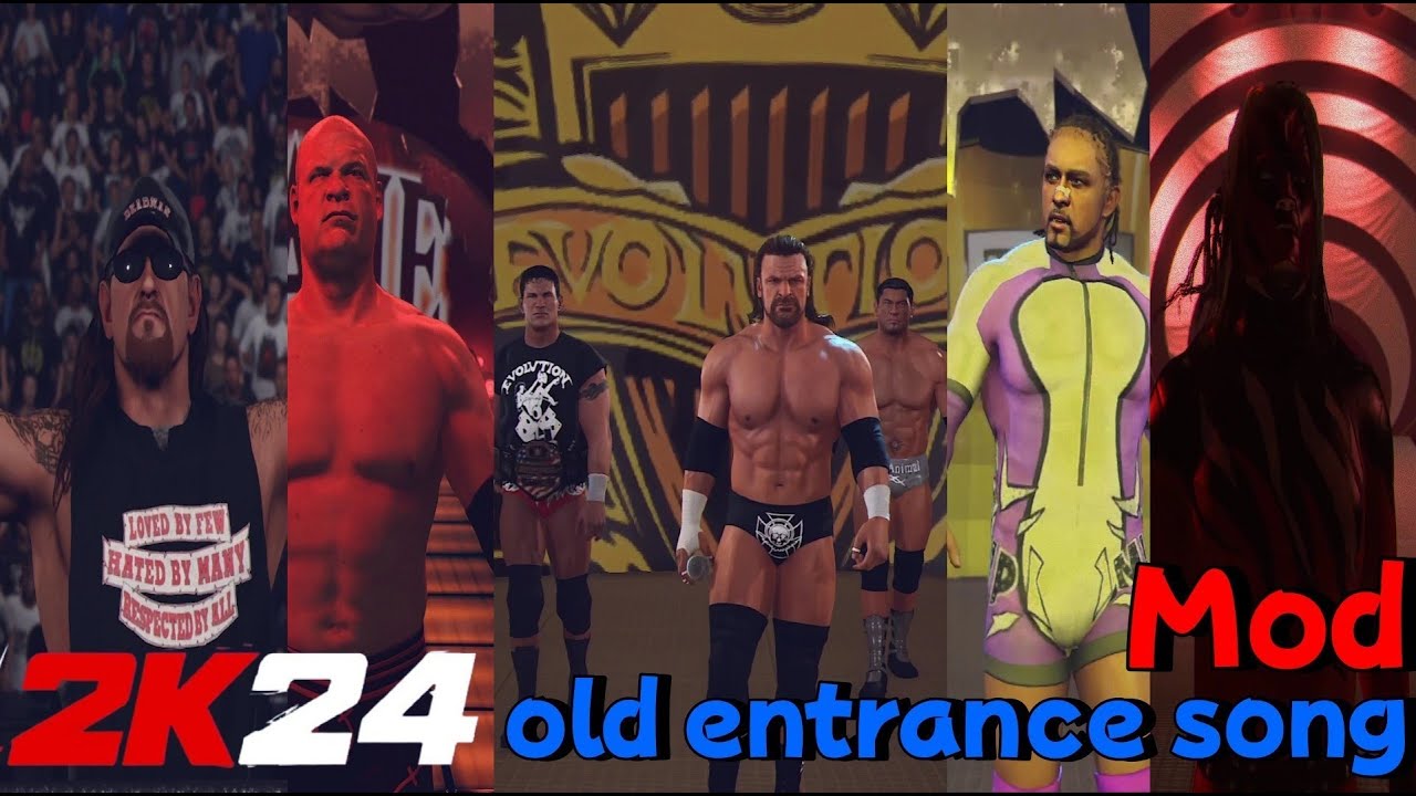 WWE 2K24 I tried adding the old entrance song as a MOD. (PC MOD) - YouTube