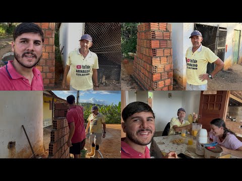 DEMOS INÍCIO AS PAREDES DA GARAGEM  DO MEUS PAIS !!! 🛻