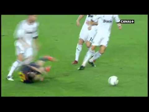 Foul de Cristiano Ronaldo sobre Messi