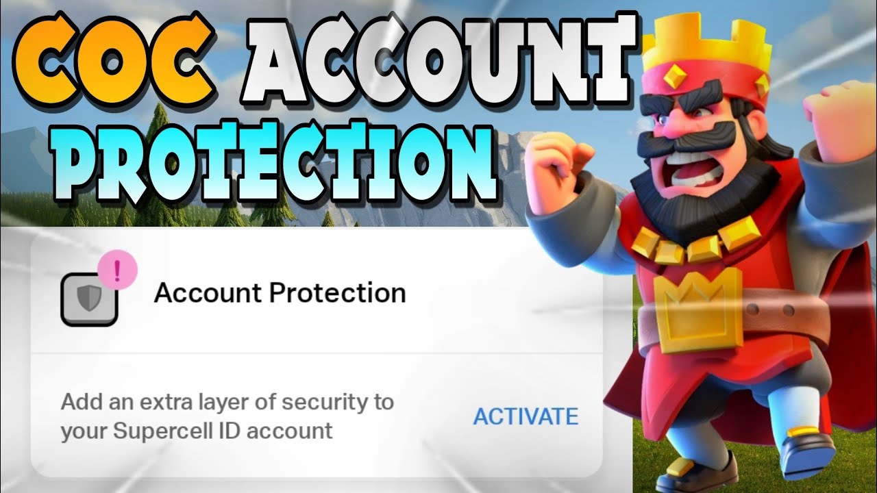 How to activate account protection in clash of clan||Account protection ...