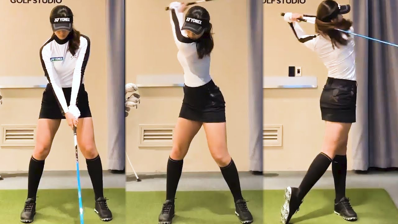 Klpga 프로 백소진 미녀골퍼의 배치기 얼리익스텐션 골프레슨과 퍼펙트한 골프스윙~ Youtube