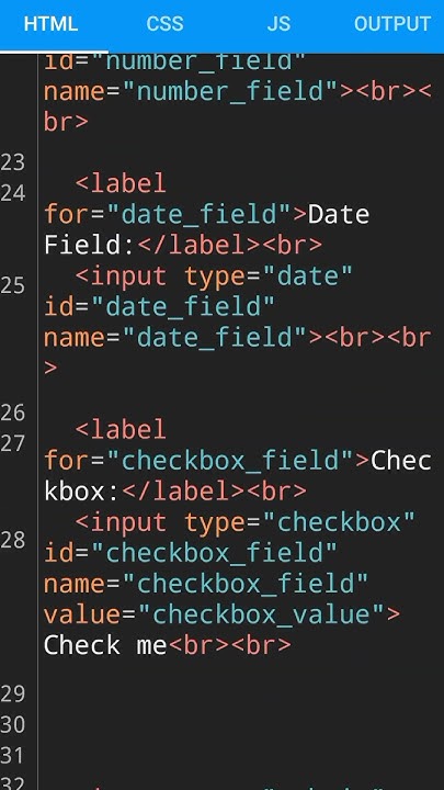 input types in html #html #html5 #css #htmltutorial #tutorial #webdevelopment #web #2024 #ai # ...
