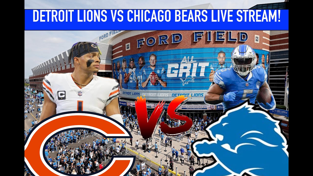 Detroit Lions Vs Chicago Bears Live Stream! - YouTube