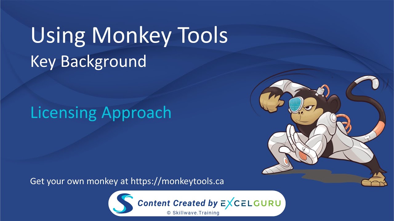 Using Monkey Tools - Key Background - Monkey Tools Licensing Approach - YouTube