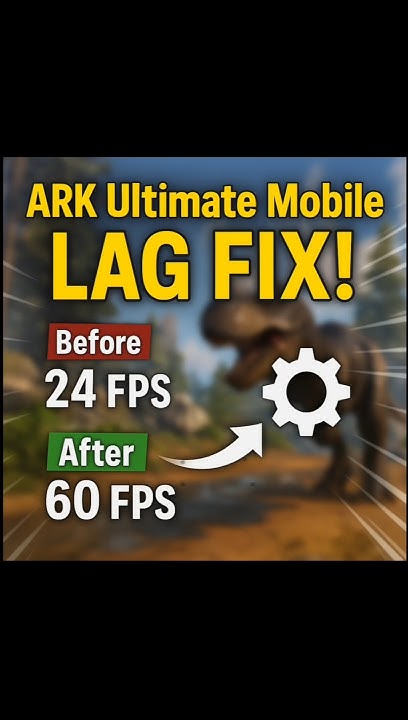 Boost Your FPS in ARK Mobile! (From 24 to 60 FPS) | ARK Ultimate Mobile LAG FIX #ark #shorts ...