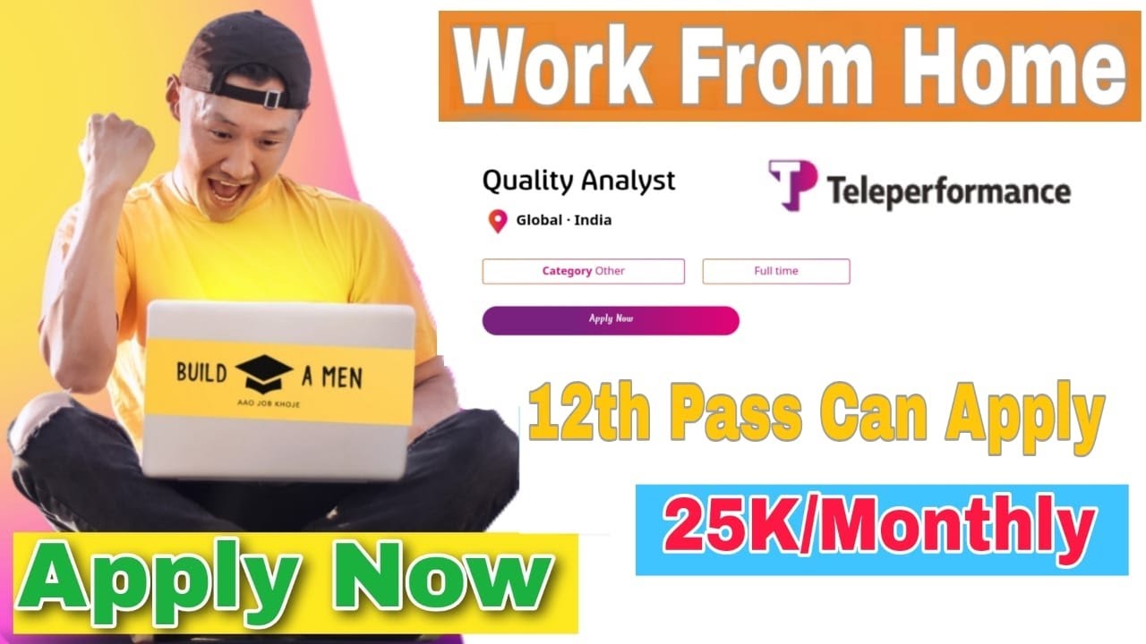 Quality Analyst Teleperformance WFH Jobs | Work From Home Jobs | 12th ...