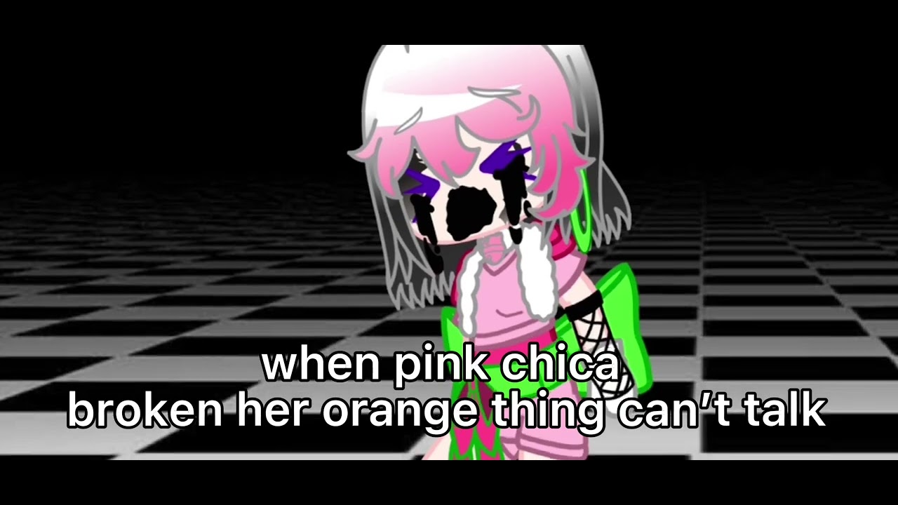 pink chica vs toy chica about the orange thing-||gacha club|| - YouTube