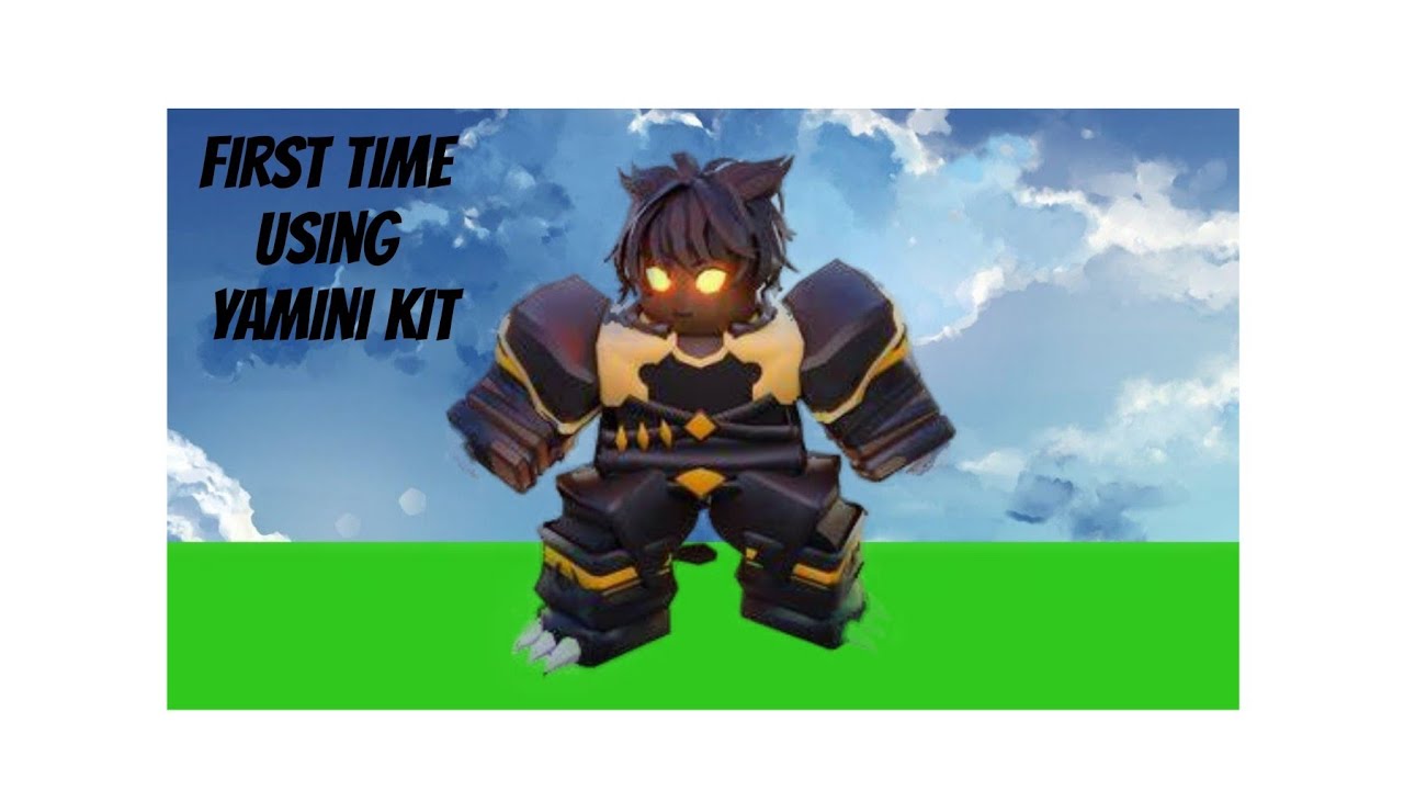 First time using yamini kit (roblox bedwars) - YouTube