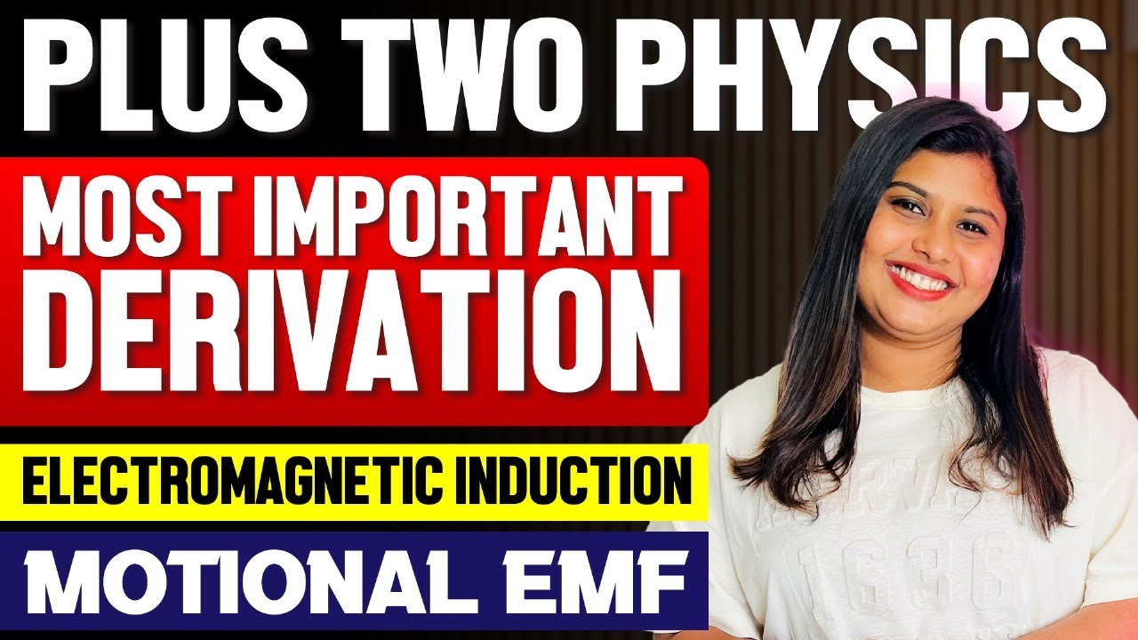 Plus Two Physics | Electromagnetic Induction | Motional EMF | Important ...