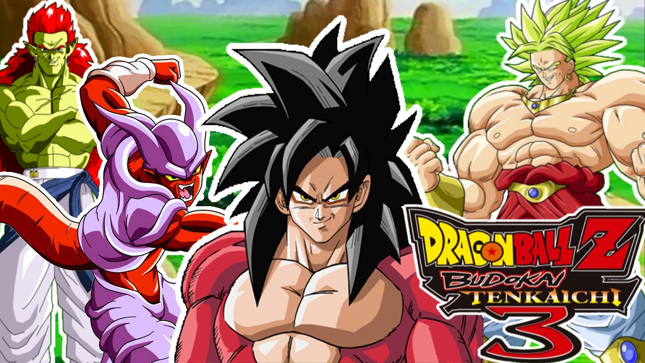 Dragon Ball Z Budokai Tenkaichi 3 - Goku SSJ4 VS Janemba, Bojack, Broly ...