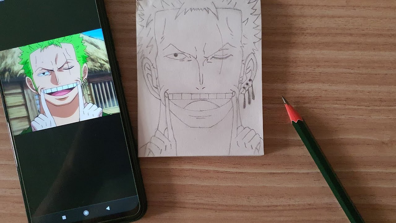 Roronoa Zoro One Piece | Drawing Roronoa Zoro Step by step - YouTube