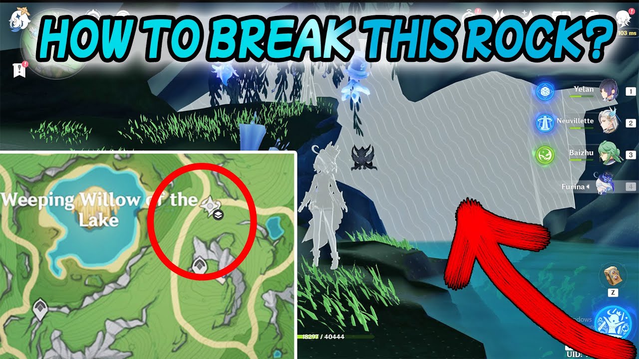 How to Open This Rock? | East of Weeping Willow of the Lake | Fontaine ...