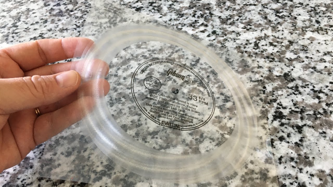 Playing Clear Flexi-Discs! - YouTube