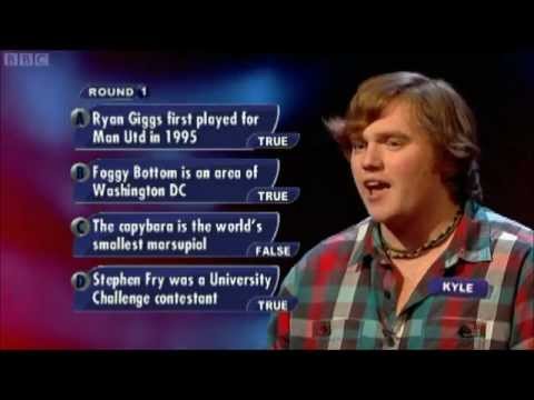 Kyle Gardner - Gameshow - Perfection Part 1 - YouTube
