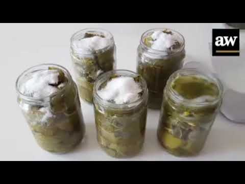 Si të Ruani Gjethet e Rrushit për Përdorim Gjatë Gjithë Vitit - YouTube