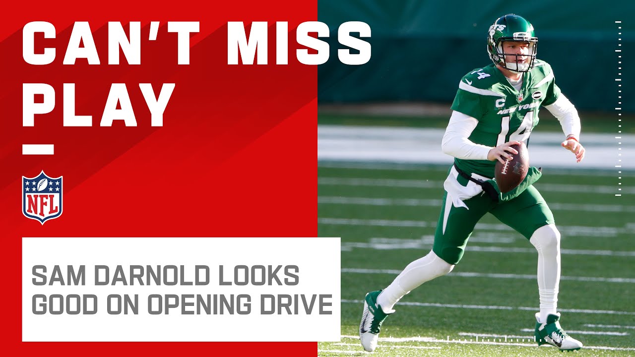 Sam Darnold Looks CLEAN on Opening TD Drive - YouTube