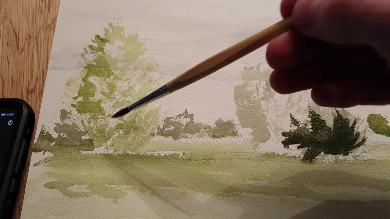 Full watercolour demo, for beginners. Keeping it simple - YouTube