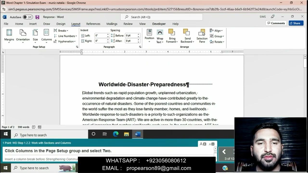 Word Chapter 1 Simulation Exam | Word Chapter 1 Simulation Exam/complete simulation exam - YouTube
