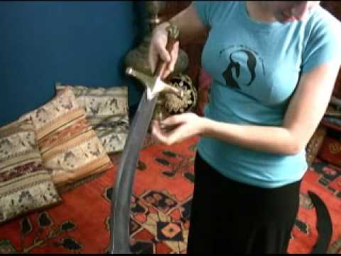 Review: Turkish Scimitar Belly Dance Sword - YouTube