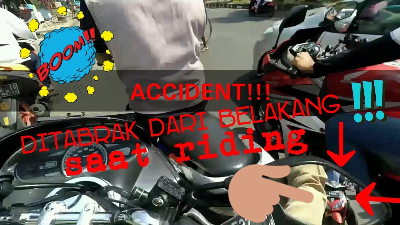 ACCIDENT!!! Ditabrak Dari Belakang Saat Riding || Honda PCX CRASH ...