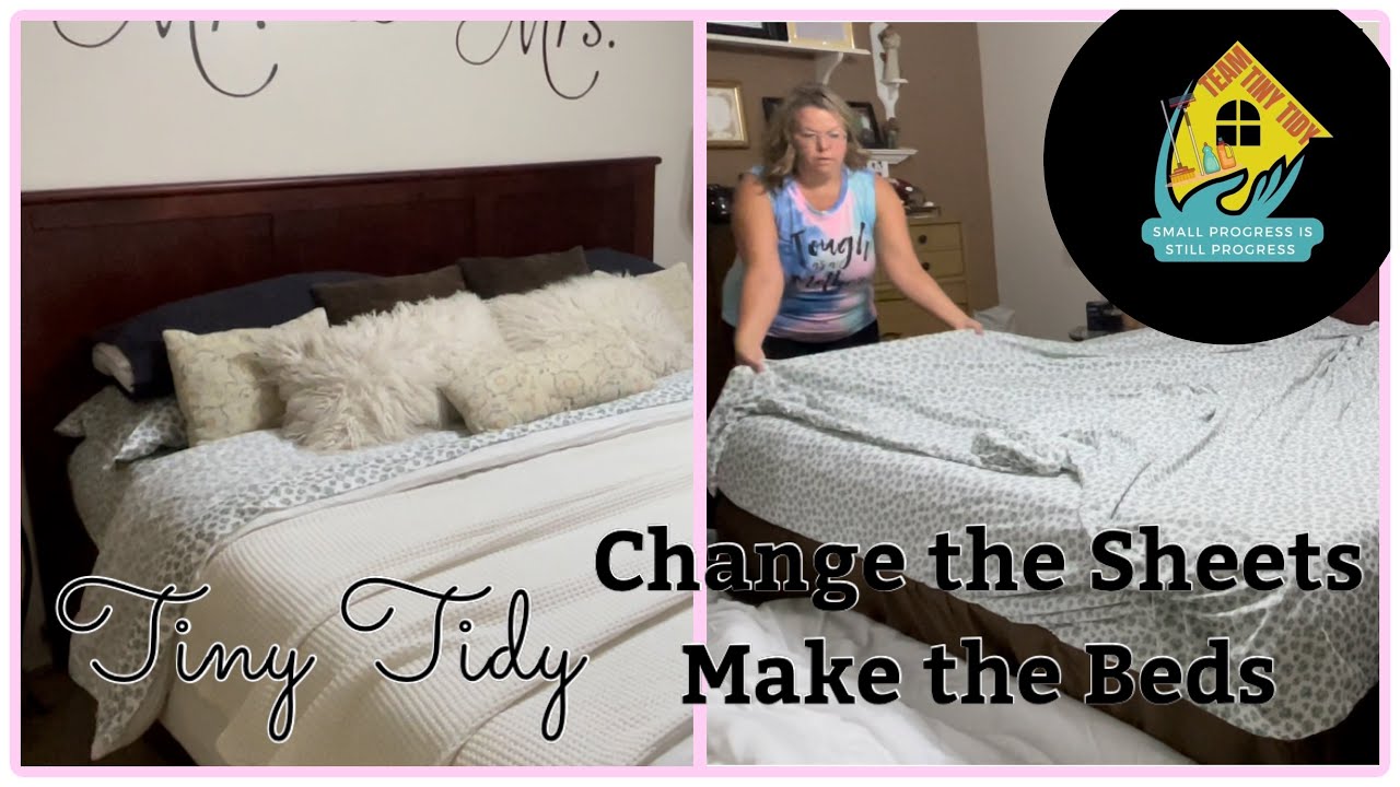 *NEW Collab* | Tiny Tidy | Fresh Sheets | Bed Making Hack - YouTube