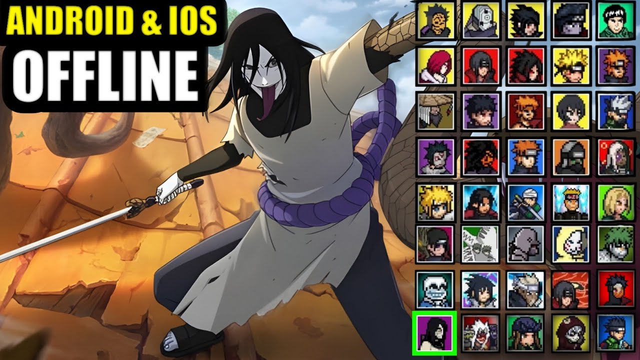New Update🔥Naruto Mobile Fighter Pixel - Add Orochimaru & Jotaro Kujo ...