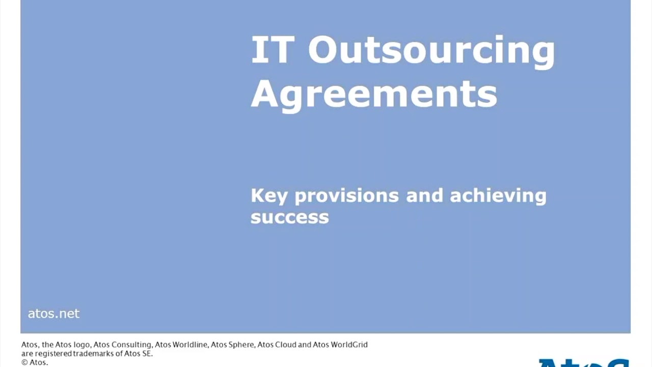 Key provisions of an IT outsourcing contract [PREVIEW] - YouTube