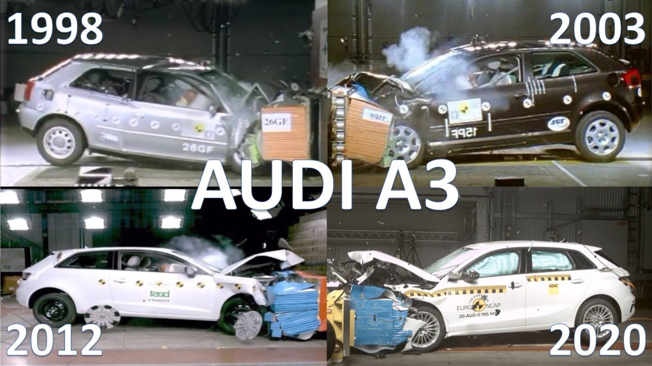 Audi A3 Crash Test Evolution | From 1998 to 2020 - YouTube