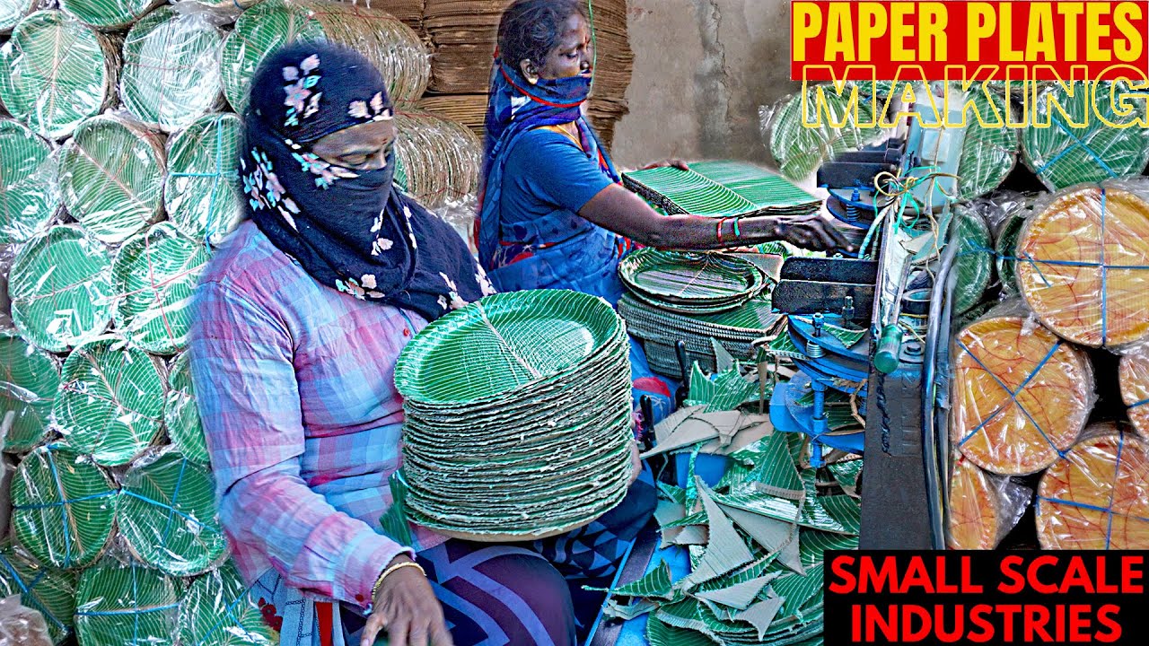 Paper Products Machine Disposable Thali Banana Leaves Printed Party ...